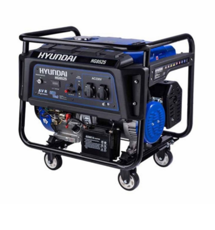 موتور برق بنزینی استارتی 8.5 کیلووات هیوندای مدل HG8525 A | فروشگاه ابزار آلات محسن پایتخت